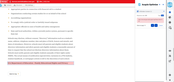 Work with Acquia Optimize | Digital Experience